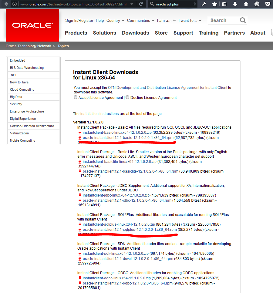 Installing Oracle SQL Plus On CentOS Bytefreaks