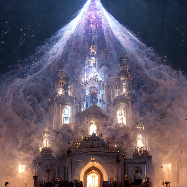 Catholic church pattern Faint sliver white Shimmer, thousands of ...
